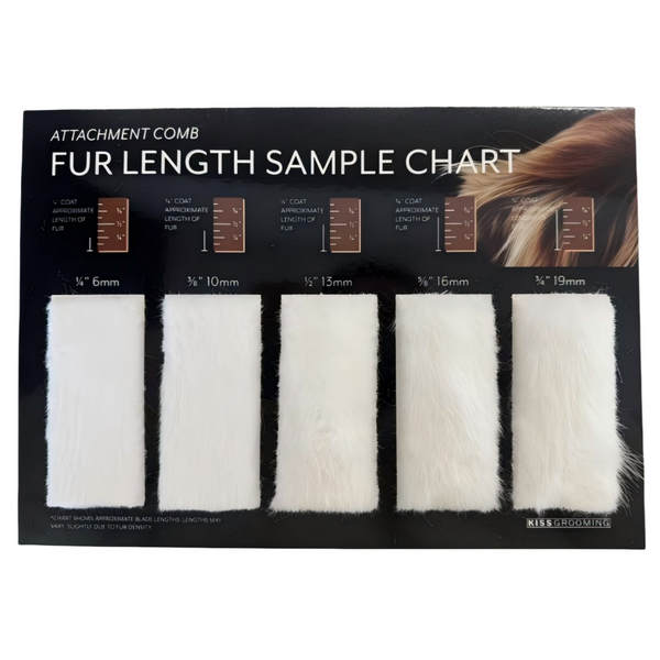 Aeolus Hair Length Sample / Clip Chart - Comb Attachment – WA Dog ...